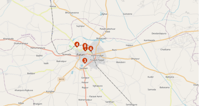 Tourist Map Guide of Patan - Gujarat Orbit